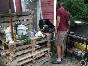 Fantastic Pallet Outdoor Kitchen - 101 Pallets