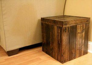 DIY Pallet Storage cube / Ottoman - 101 Pallets