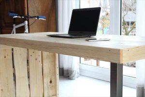 DIY Modern Chic Pallet Computer Desk - 101 Pallets
