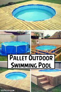 Pallet Outdoor Swimming Pool - 101 Pallets