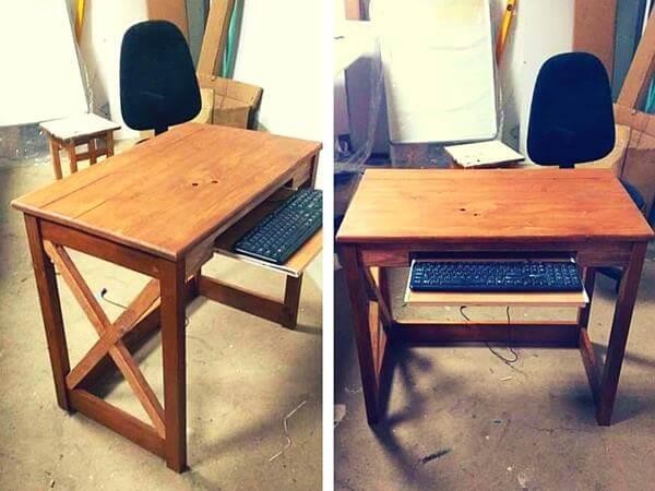 Pallet wood Computer Desk - 101 Pallets
