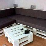 Pallet Sectional Sofa Set with Black Cushion – 101 Pallets